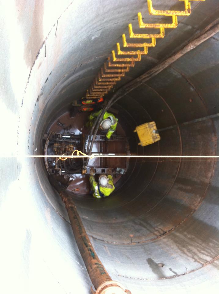 Working in deep shafts in Gretna Green. - Trenchless Solutions