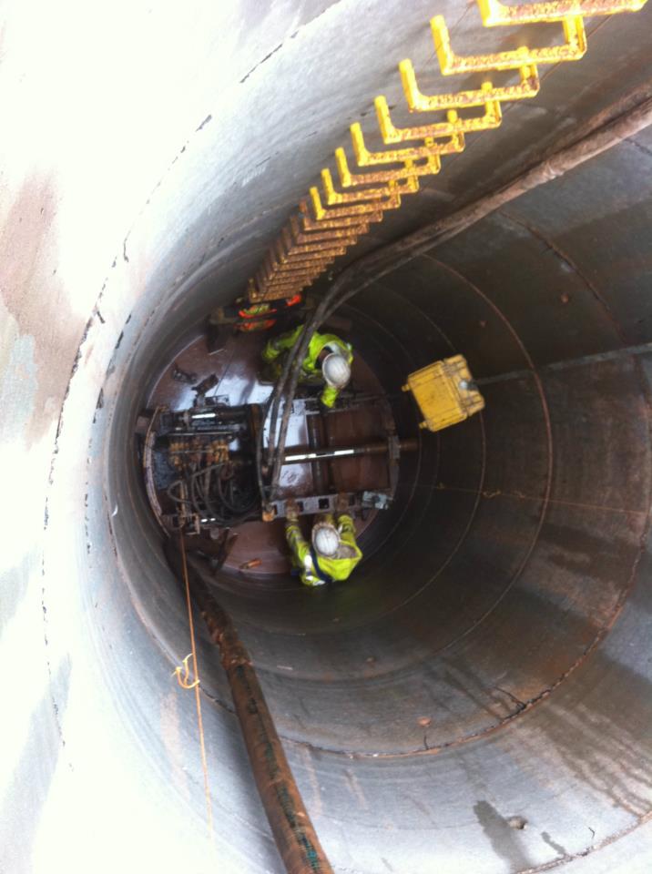 Working in deep shafts in Gretna Green. - Trenchless Solutions