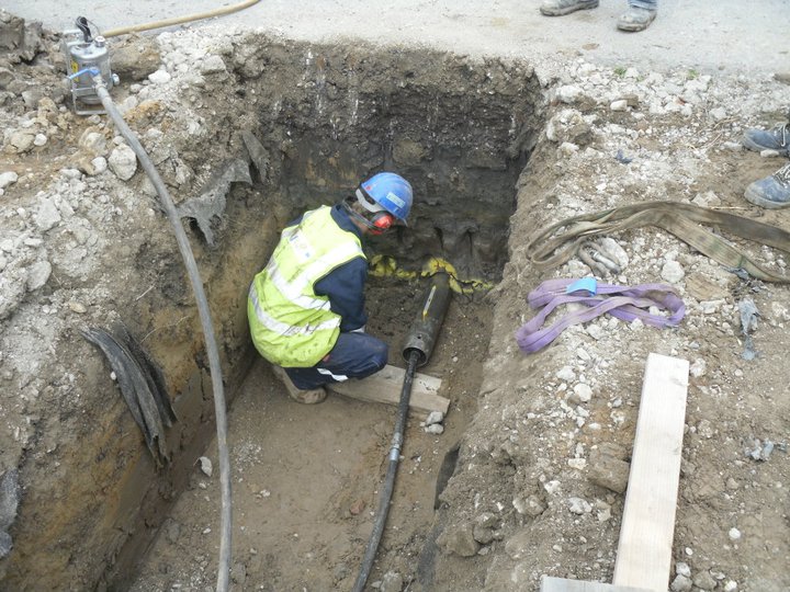 Moling 110mm Drain - Trenchless Solutions