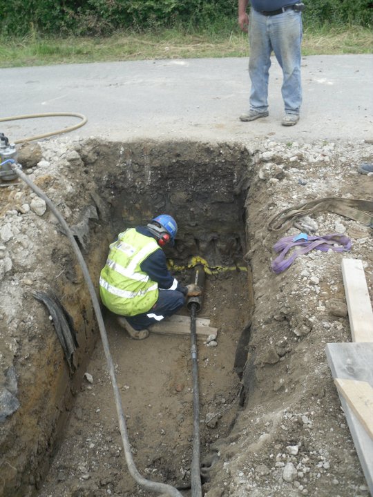 Moling 110mm Drain - Trenchless Solutions