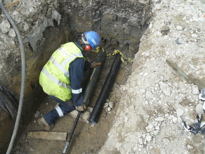 Moling 110mm Drain - Trenchless Solutions